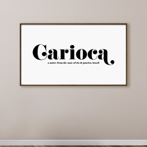 Samsung Frame TV Art, Carioca Definition, Brazil Culture Art, Instant ...