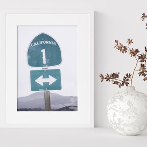Highway 1, Road Sign, Pacific Coast, Printable Wall Art, Instant ...