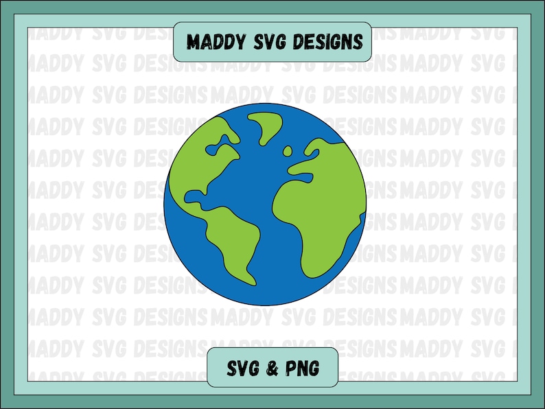 Earth SVG PNG, Planet Svg, Globe Svg, World Svg, Sublimation File ...