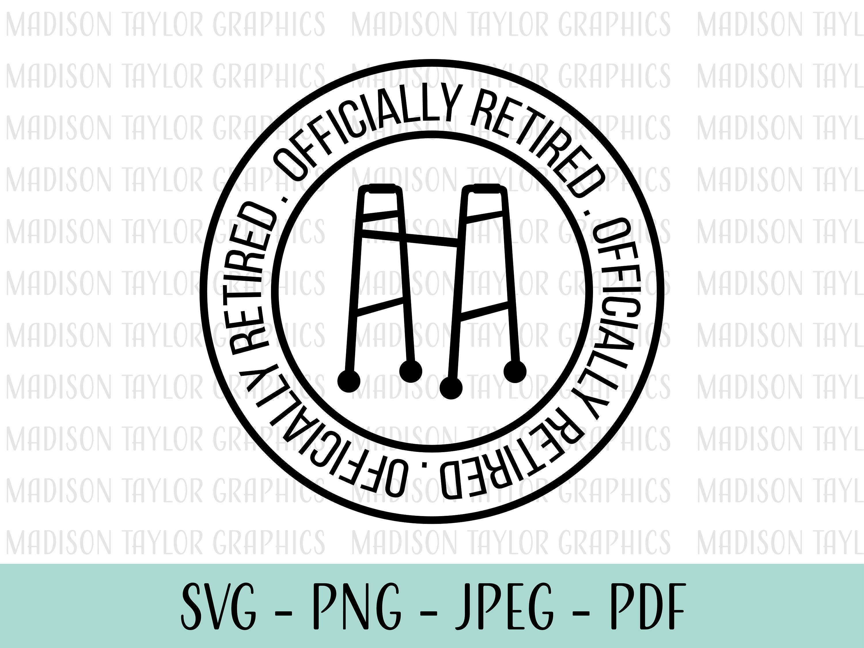 Officially Retired Svg Retirement Svg Retirement Gift Svg - Etsy Canada