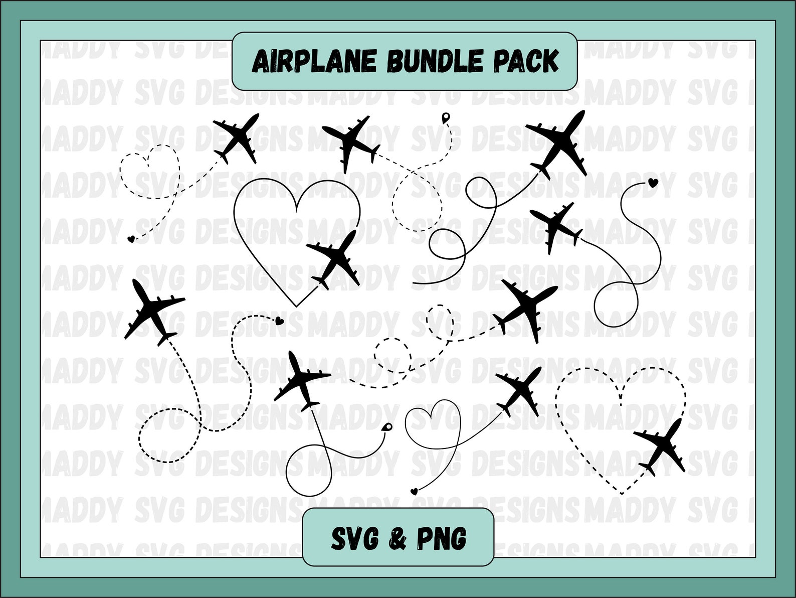 Airplane SVG Bundle, Airplane Route Svg, Airplane Clipart, Airplane ...