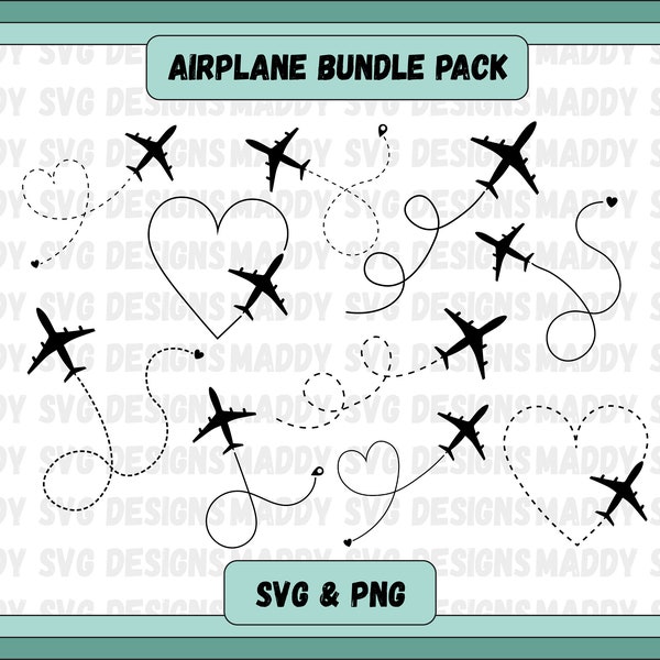 Airplane Svg - Etsy