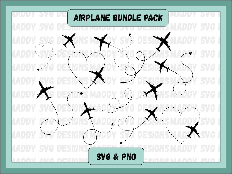 Airplane SVG Bundle, Airplane Route Svg, Airplane Clipart, Airplane ...