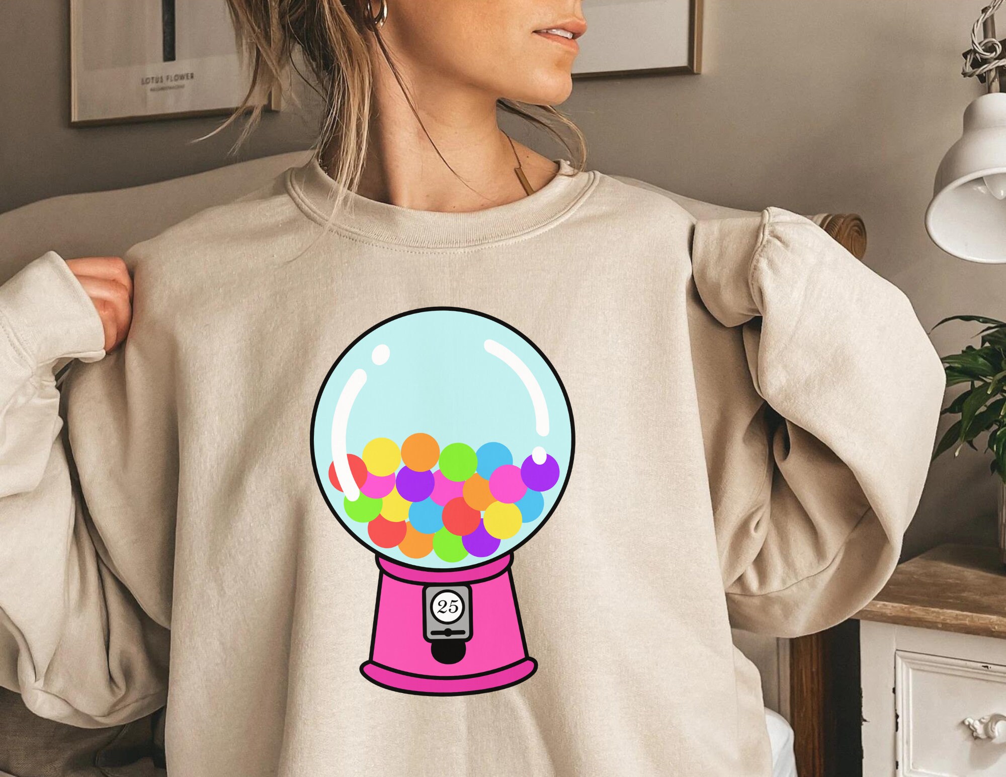 Gumball Machine SVG PNG Instant Download, Bubble Gum Clipart, Candy Svg ...