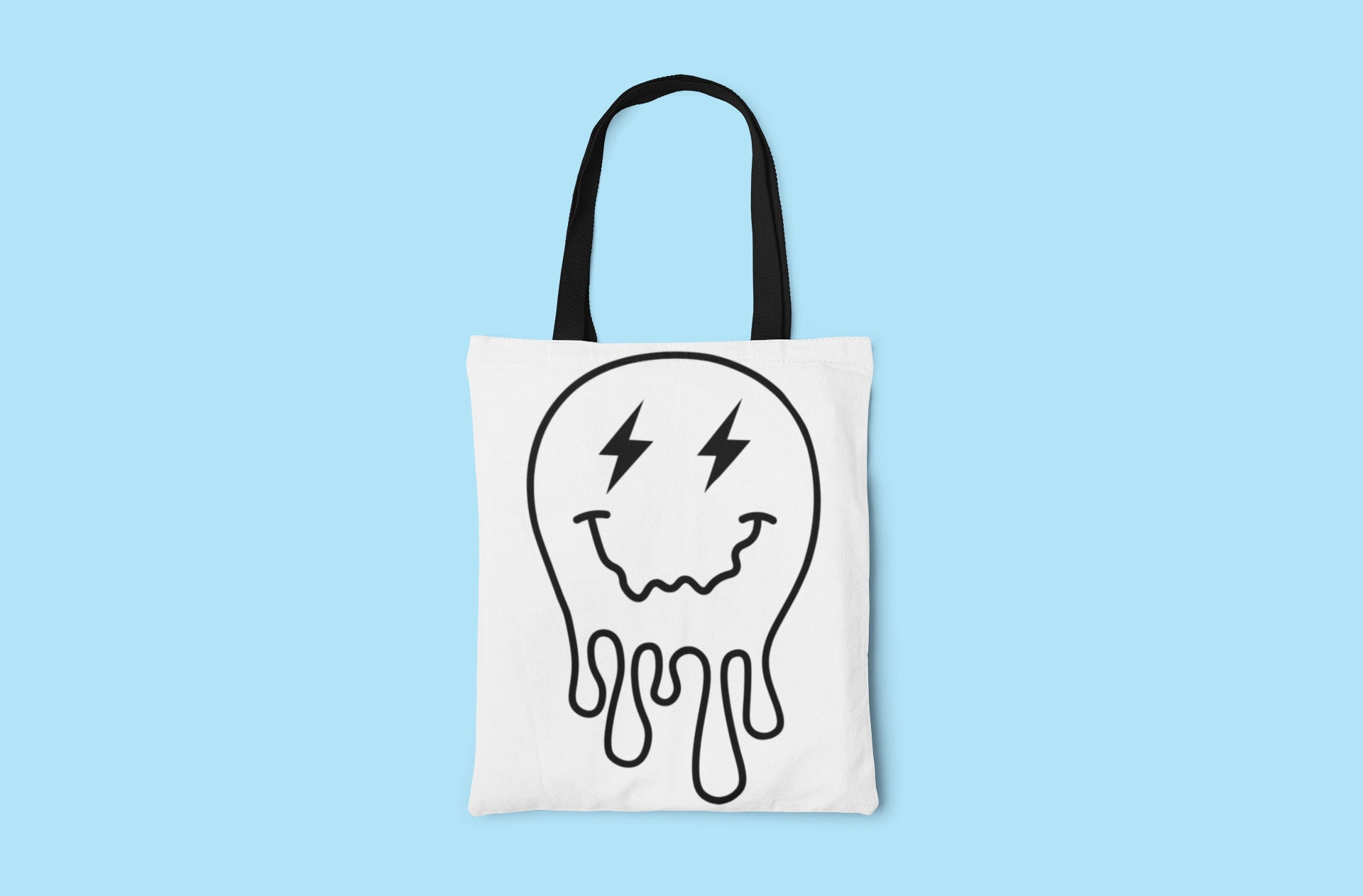 Drippy Smiley Face SVG Bundle, Melting Smiley Png, Dripping Happy Face ...