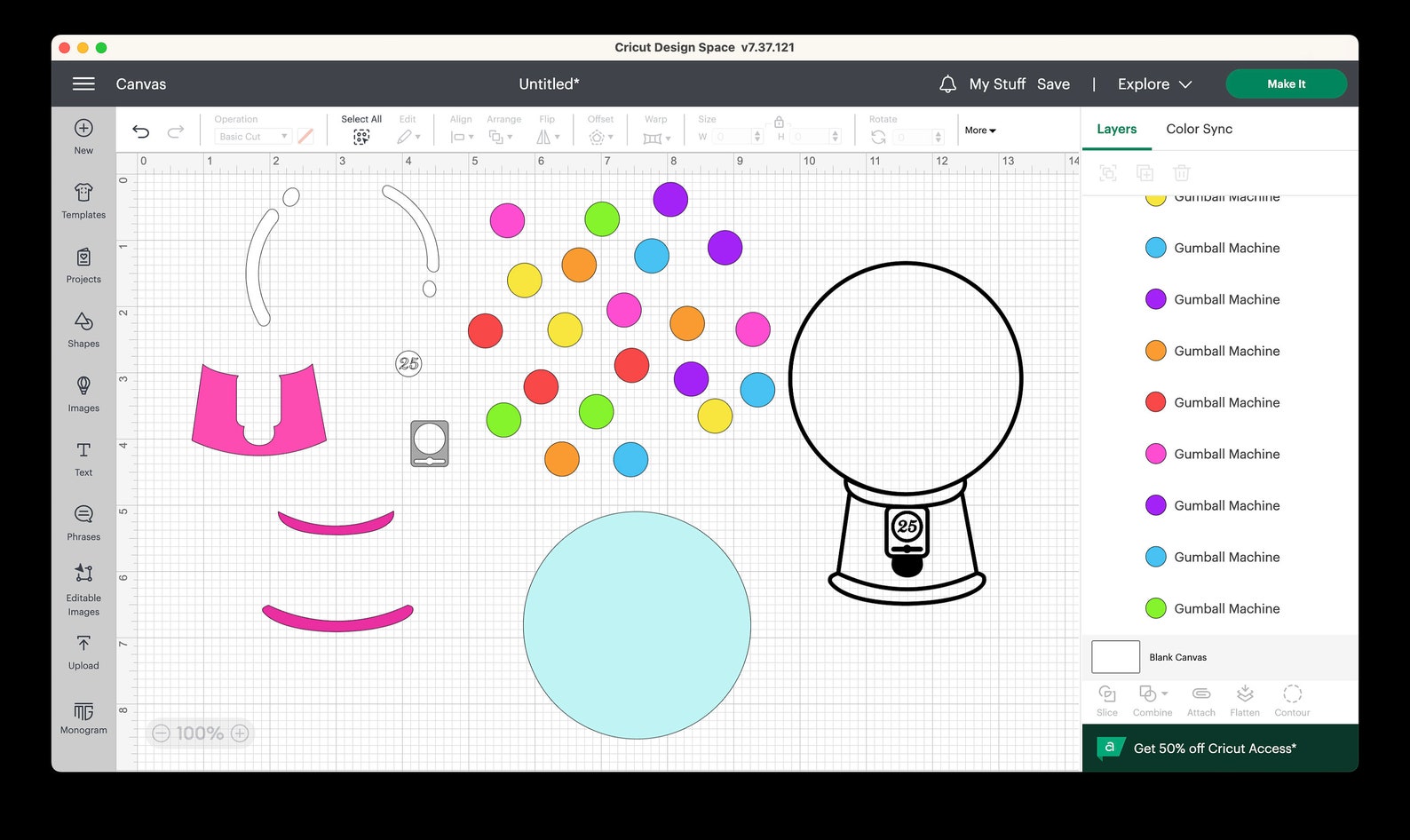 Gumball Machine SVG PNG Instant Download, Bubble Gum Clipart, Candy Svg ...