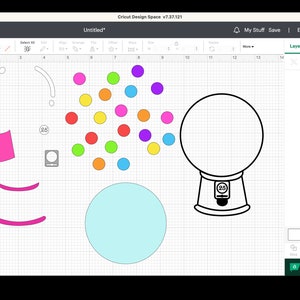 Gumball Machine SVG PNG Instant Download, Bubble Gum Clipart, Candy Svg ...