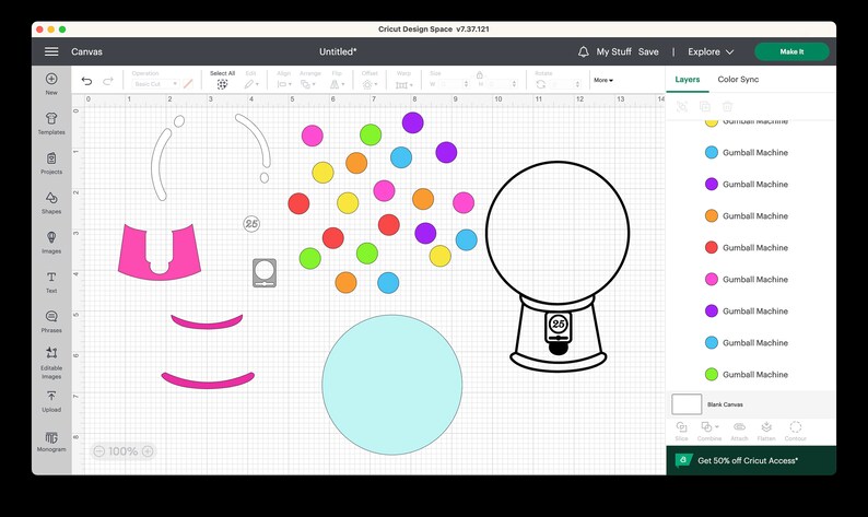 Gumball Machine SVG PNG Instant Download, Bubble Gum Clipart, Candy Svg ...