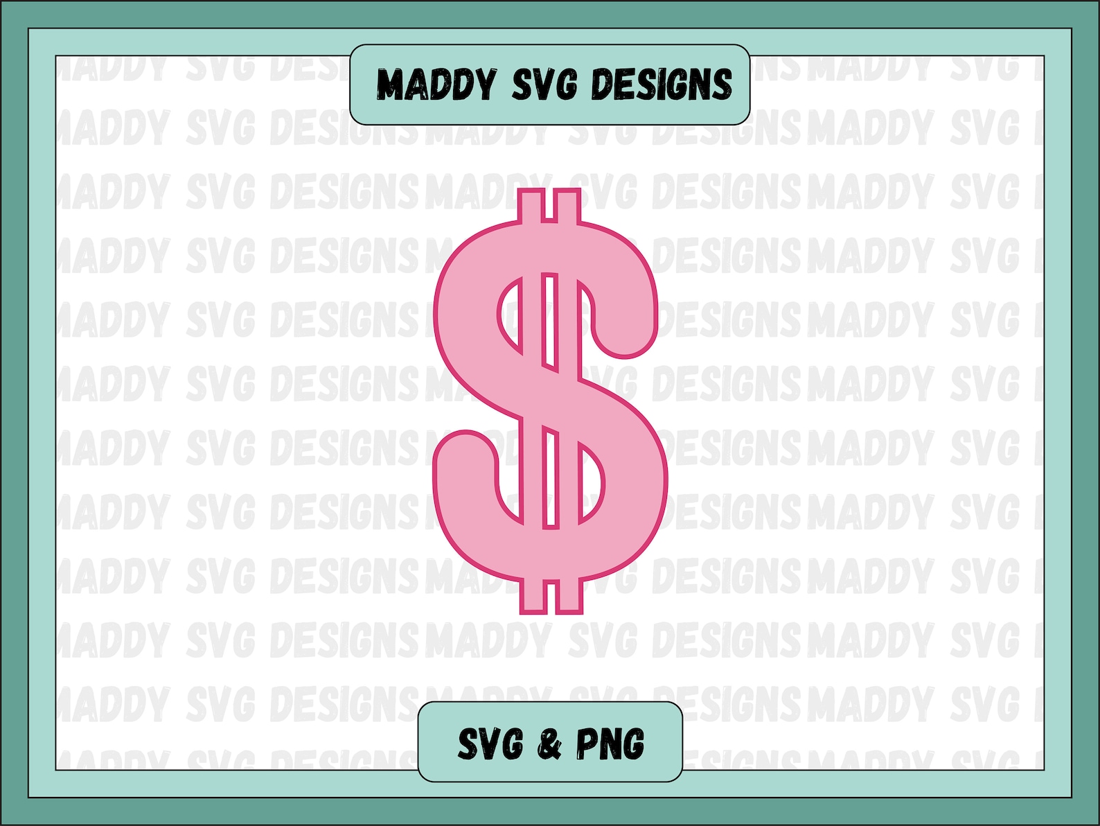 Dollar Sign SVG PNG, Money Sign Svg, US Dollar Png, Design for Stickers ...