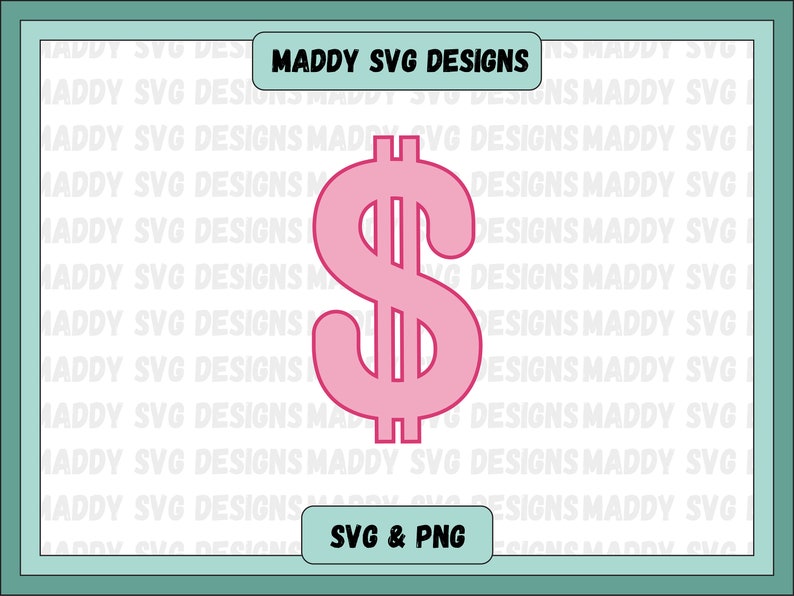 Dollar Sign SVG PNG, Money Sign Svg, US Dollar Png, Design for Stickers ...