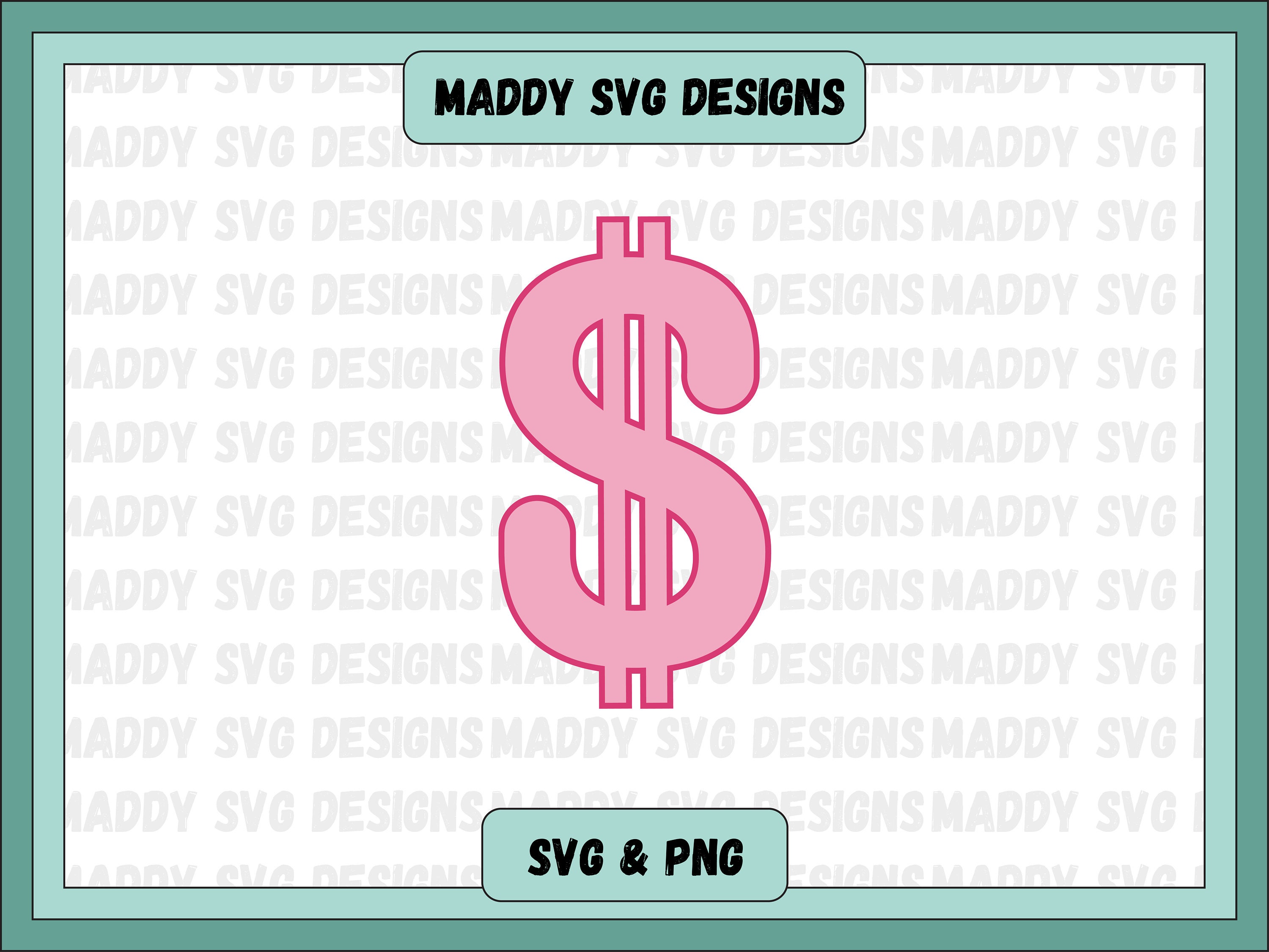 Dollar Sign SVG PNG, Money Sign Svg, US Dollar Png, Design for Stickers ...