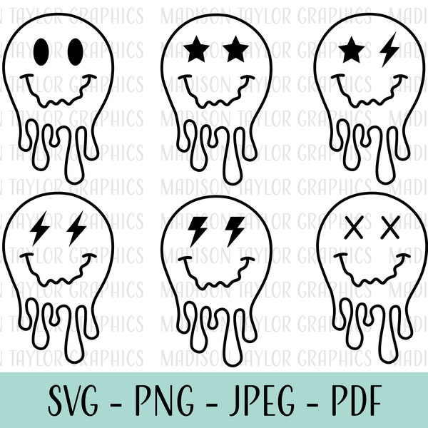 Smiley Face Svg - Etsy