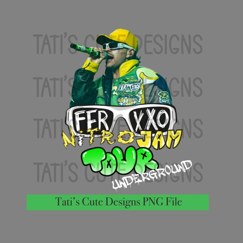 Feid Ferxxo PNG Digital Download File for Concert Merch Nitro Jamtour ...
