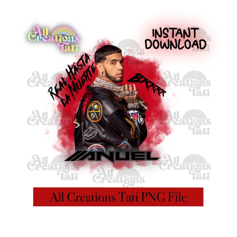 Anuel AA Real Hasta La Muerte PNG File - Etsy