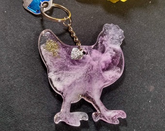Chicken Key Chain - Etsy