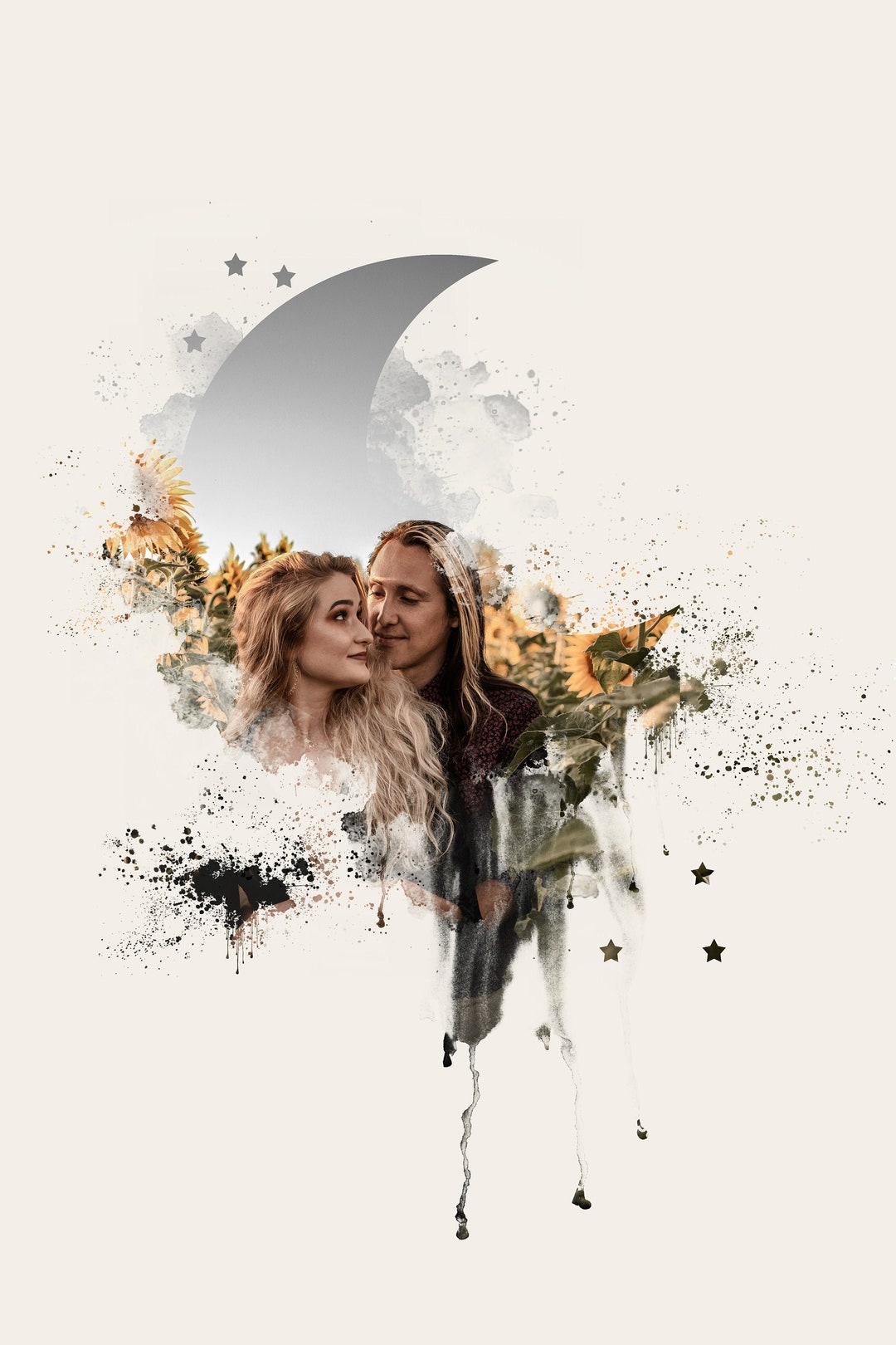 Celestial Photo Overlay Template - Etsy