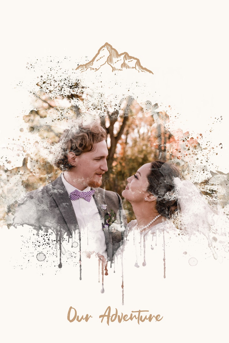 Our Adventure Digital Watercolor Template - Etsy