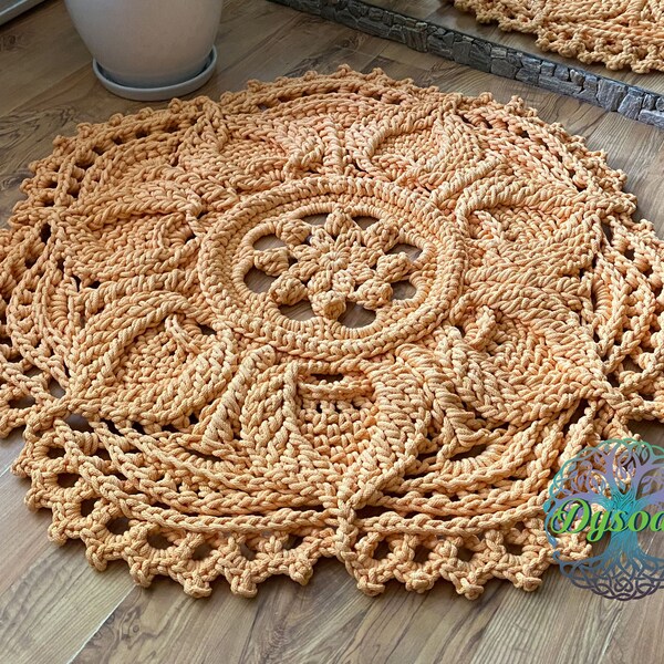 Crocheted Rag Rug - Etsy