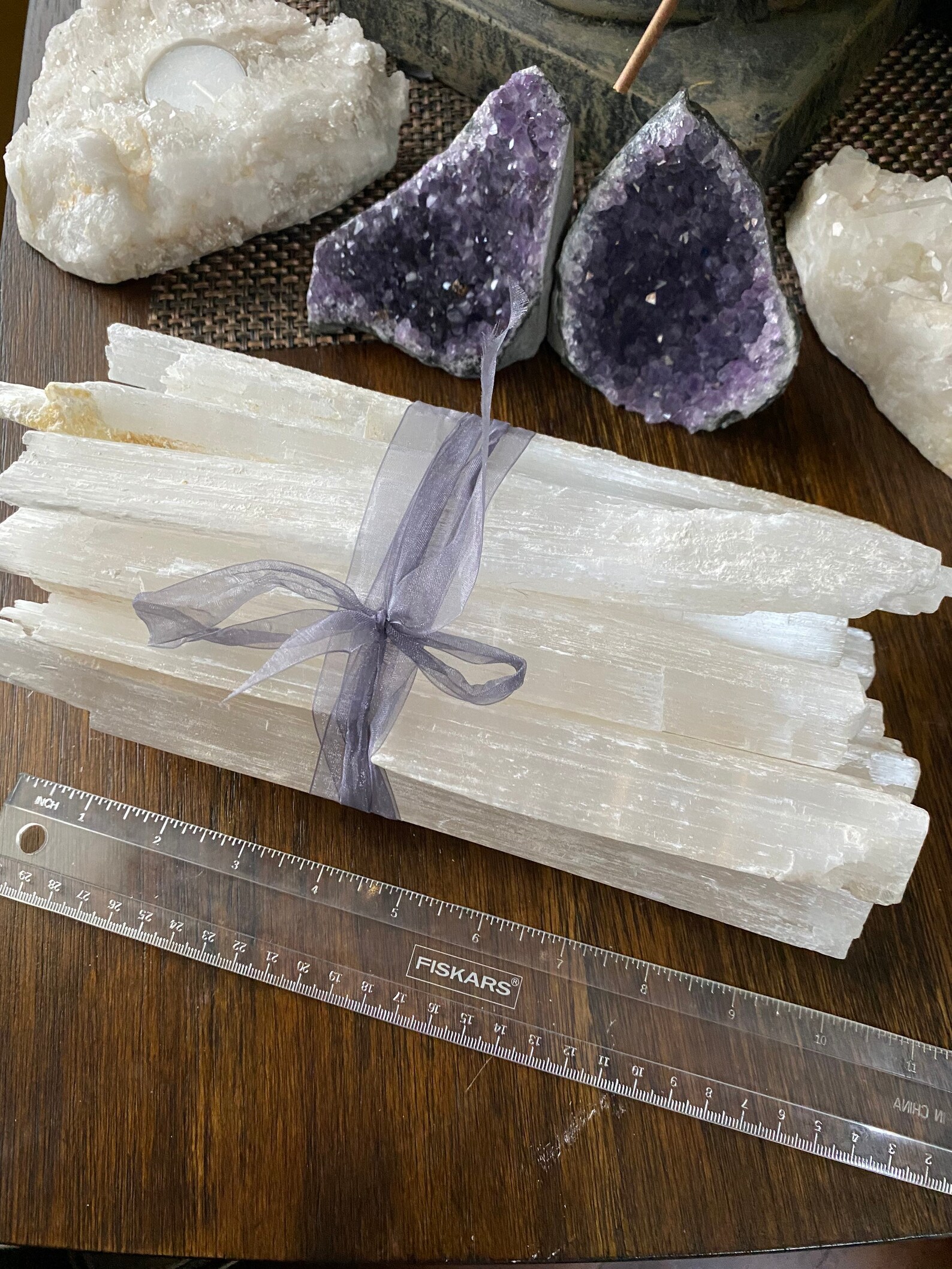 Selenite Stick-One1 LARGE satin spar | Etsy