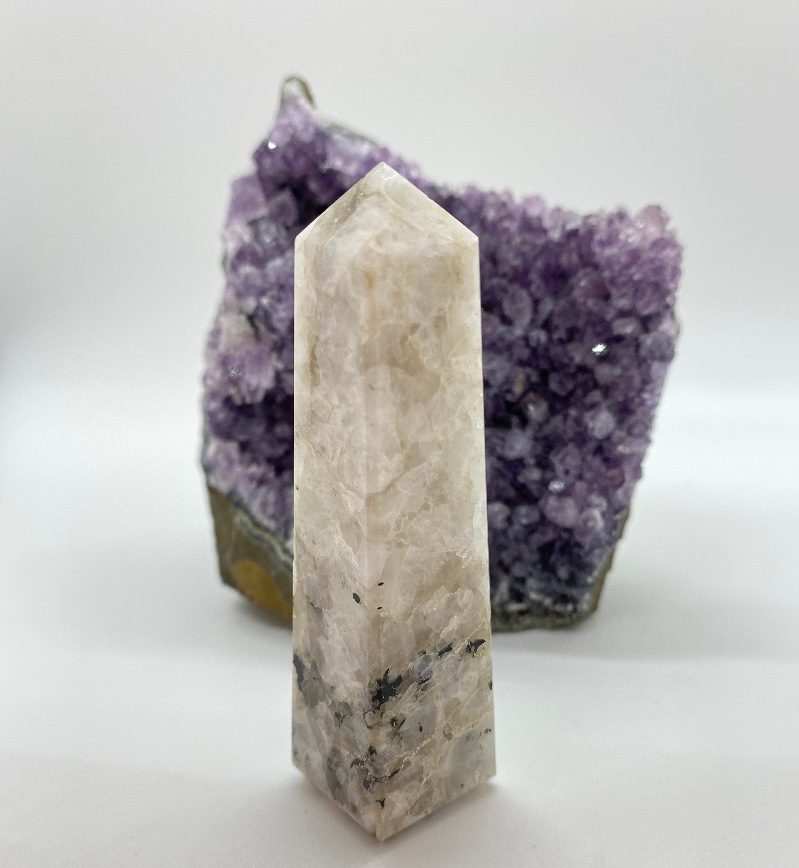 Rainbow Moonstone Tower Moonstone Point Crystal tower moon - Etsy.de