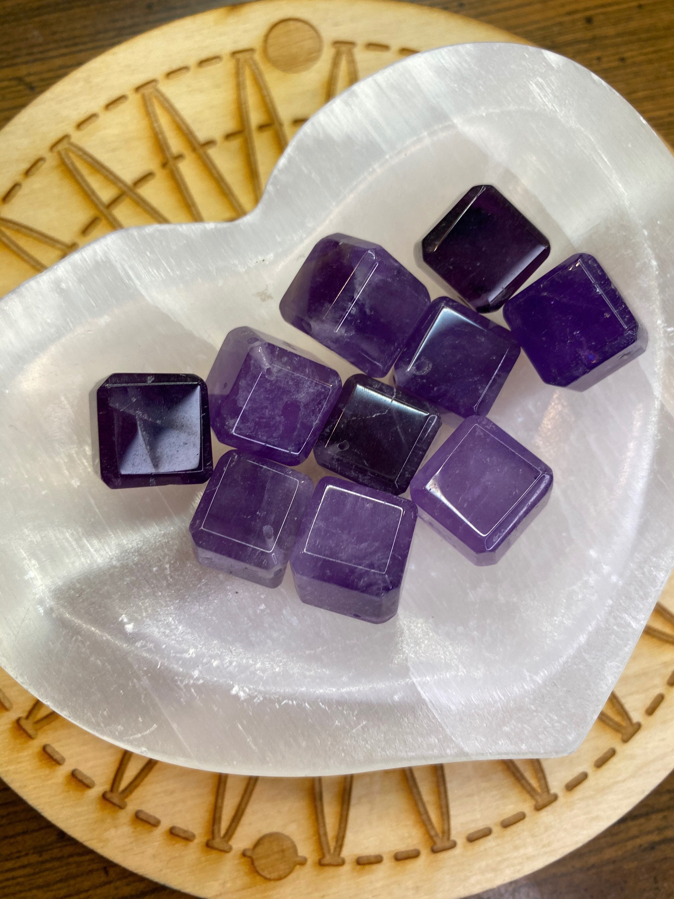 Mini Amethyst Cube Crystal Shape Crystal Cube | Etsy