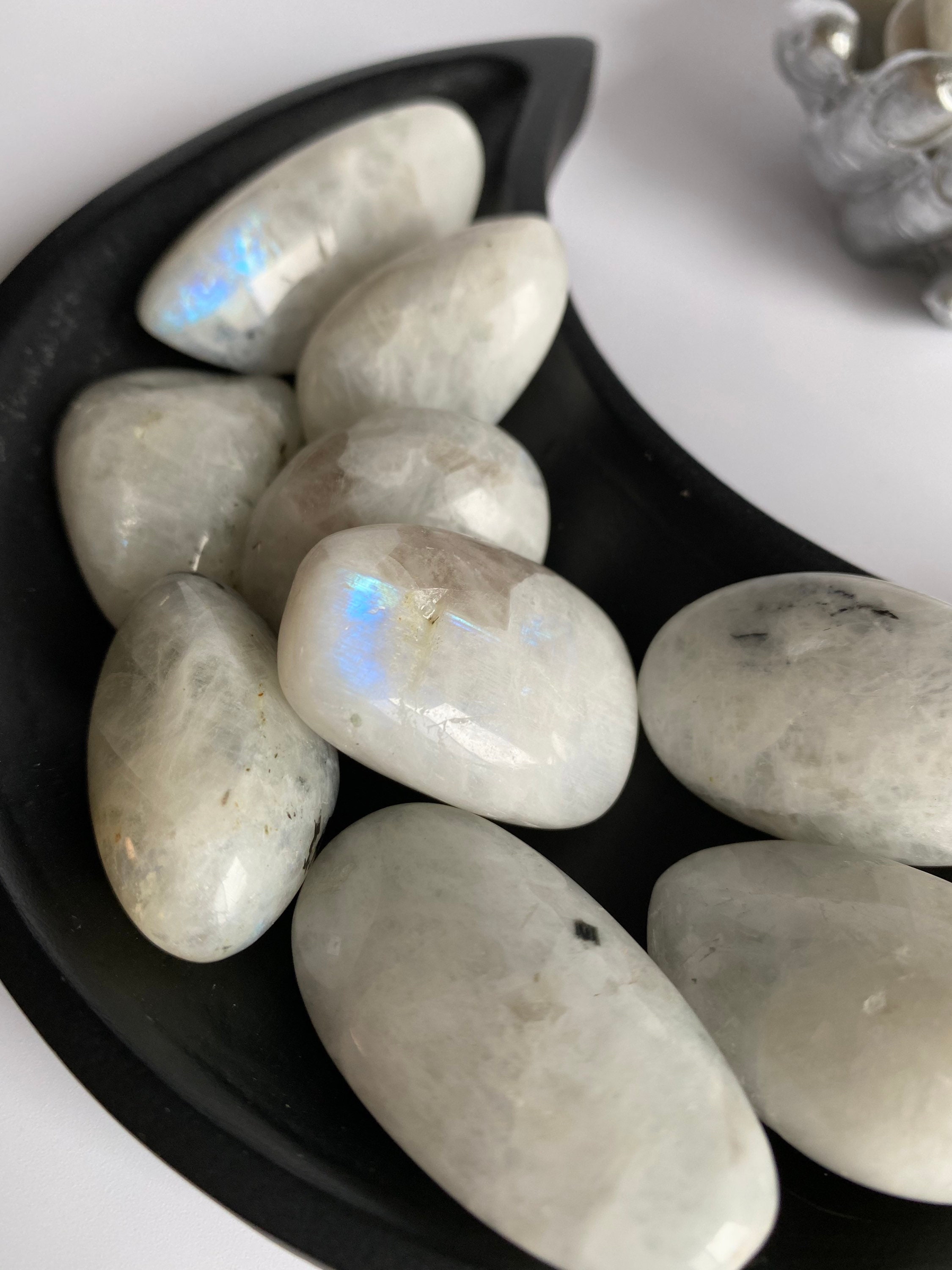 ONE1 Rainbow Moonstone Tumble Crystal Tumble - Etsy Australia