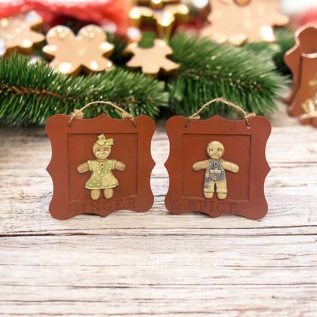Gingerbread Ornament Set. - Etsy
