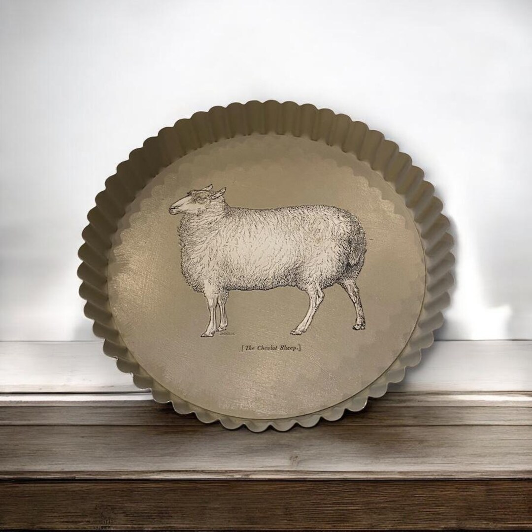Sheep Decorative Metal Tray - Etsy