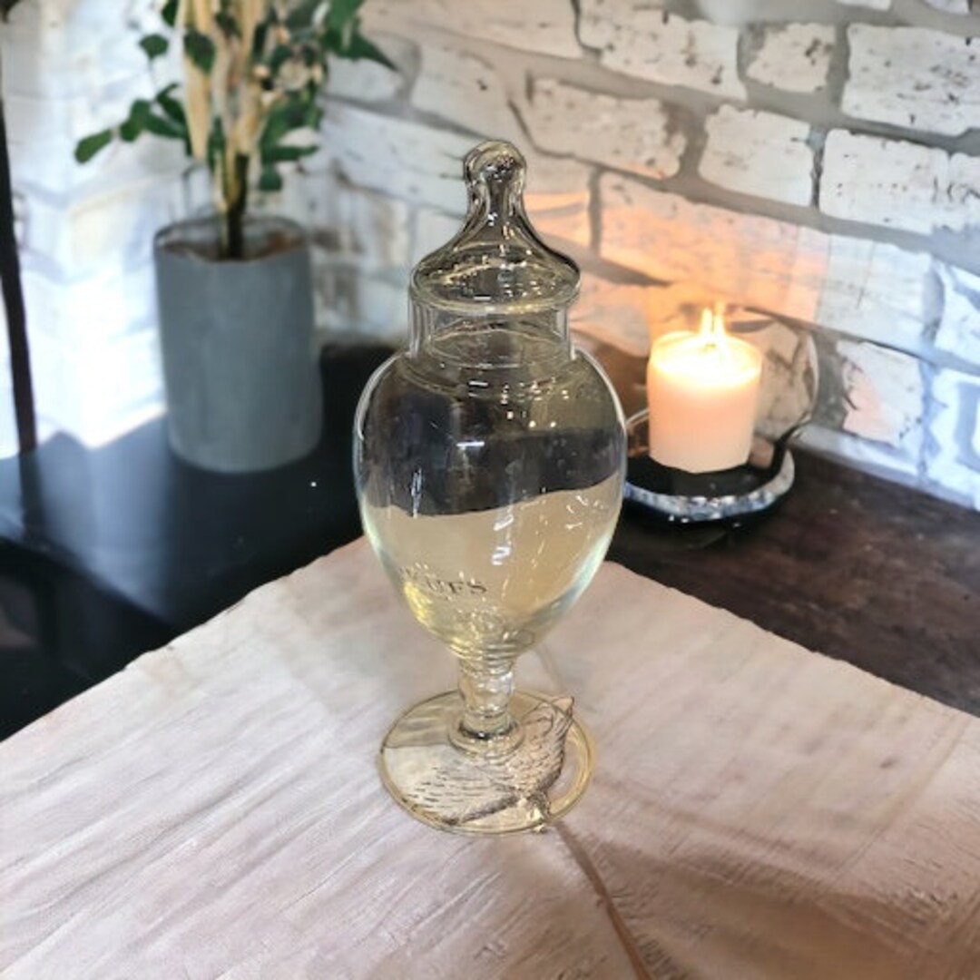 10 Inch Glass Apothecary Jar - Etsy