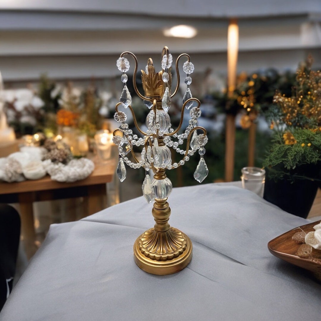 Glam Wedding Center Piece Candle Holder. - Etsy