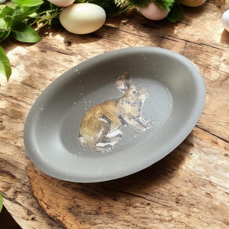 Painted Silver Tray - Etsy