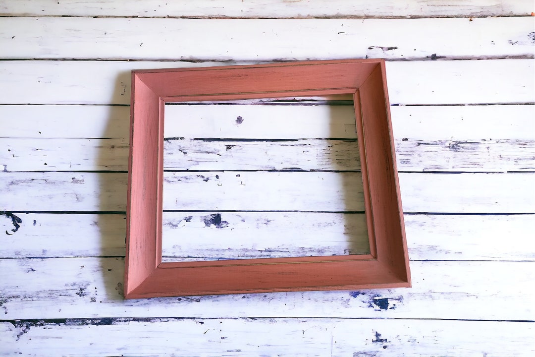 Hand Painted Wooden 8x10 Frame-pink Color - Etsy