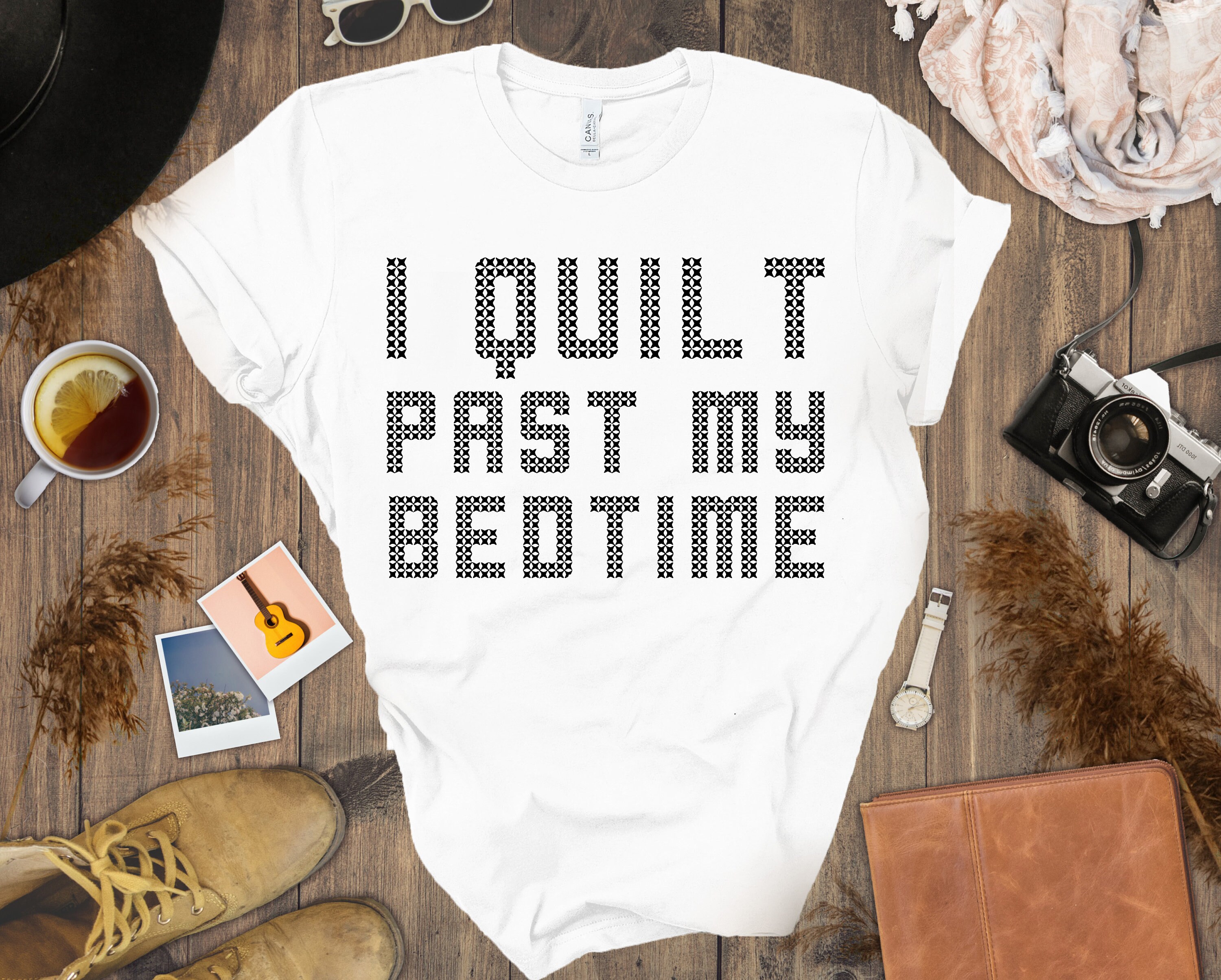 I Quilt Past My Bedtime Tee - Seamstress Shirt, Quilting Shirt, Quilter ...
