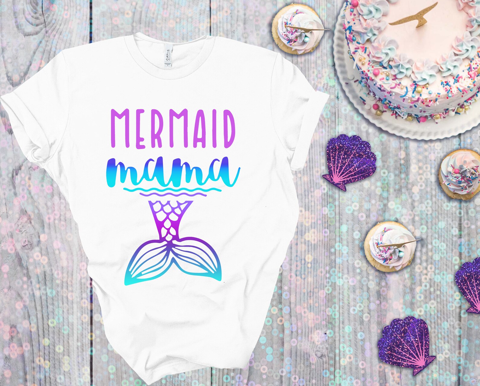 Mermaid Mama Tee - Free Personalization - Mermaid Mom Shirt, Mermaid ...