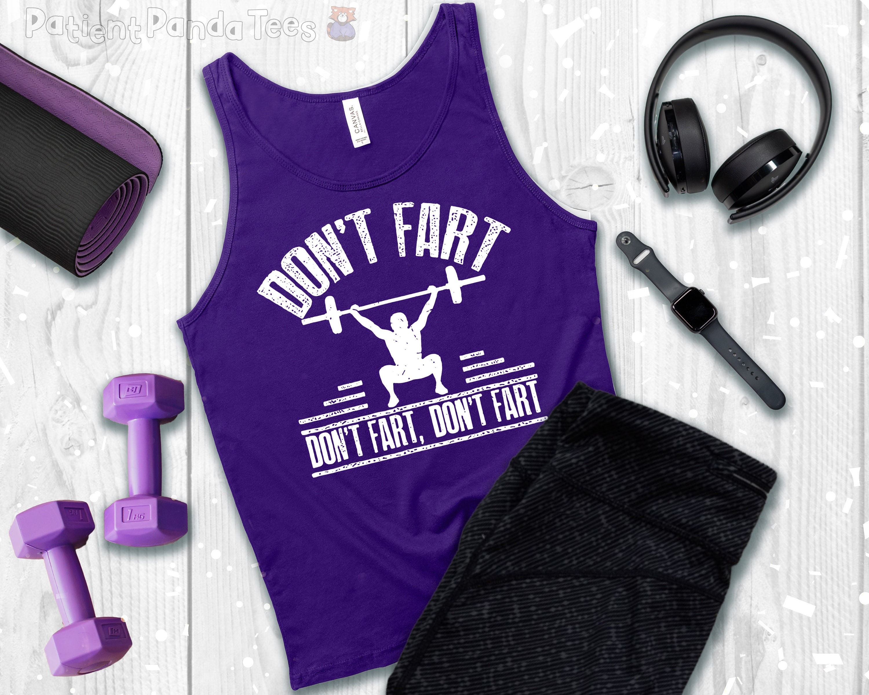 Don't Fart Jersey Workout Tank Unisex Funny Fitness | Etsy