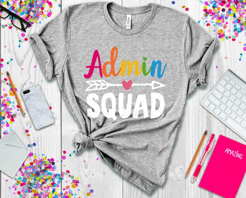 Admin Squad Tee - School Administration Shirt, School Secretary ...