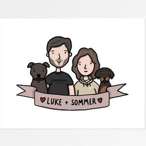 Custom A4 Portrait Illustration - Etsy