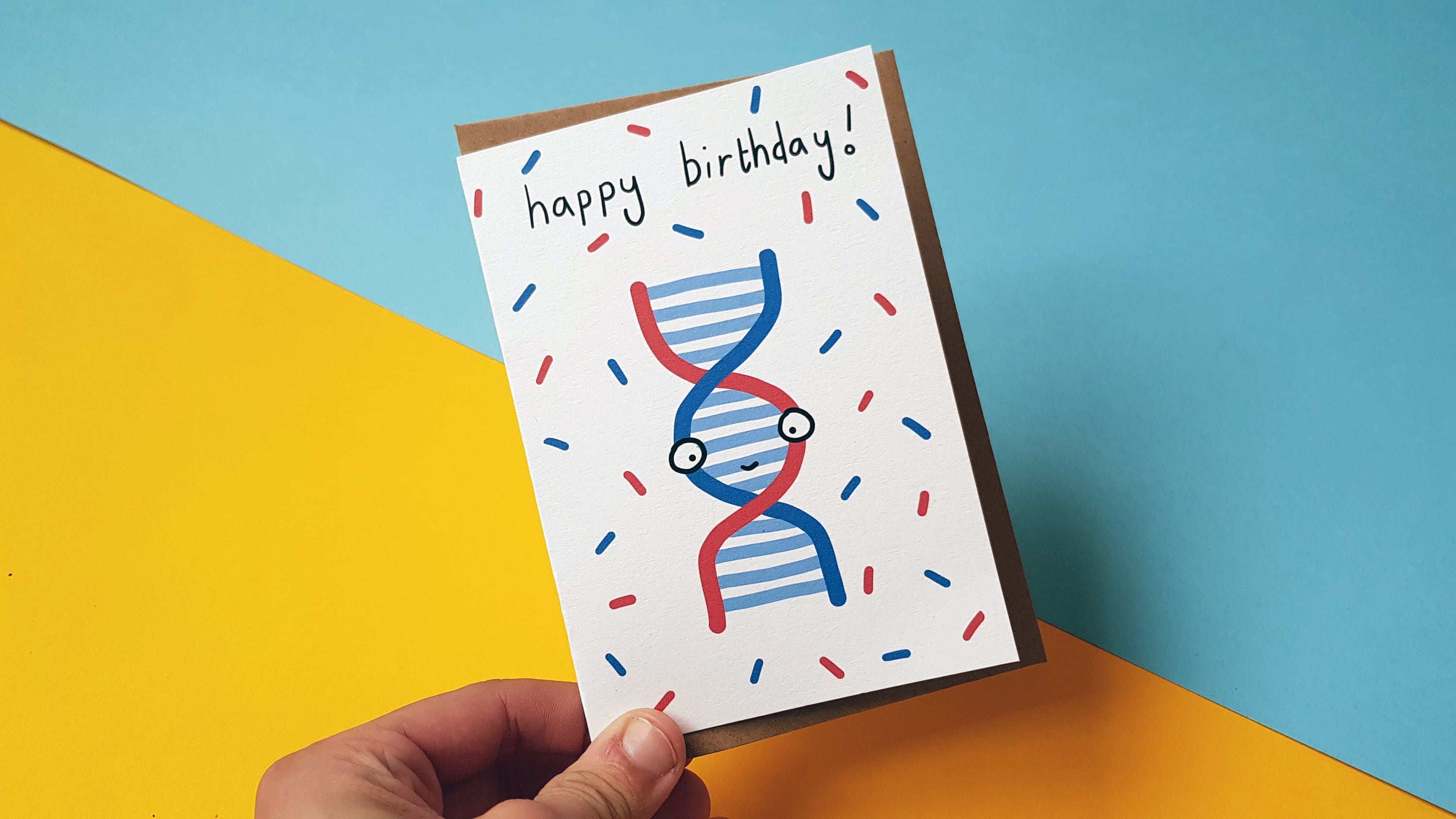 Happy Birthday DNA A6 Card - Etsy