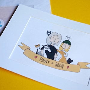 Custom A4 Portrait Illustration - Etsy