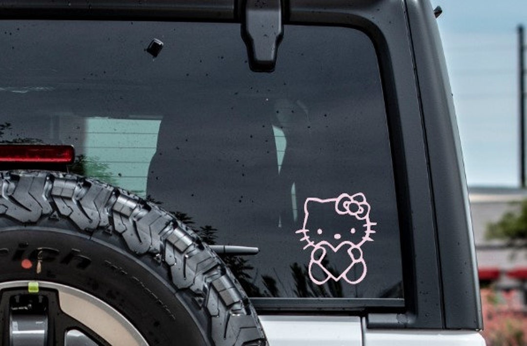Vinyl Hello Kitty With Heart Decal Sticker FREE SHIPPING Many Sizes ...