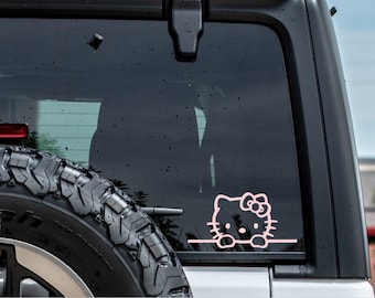 Hello kitty decal - Etsy