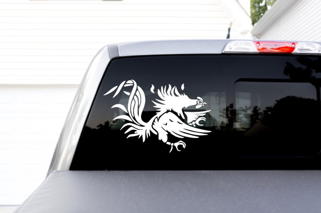 Vinyl Bad Ass Gamecock Decal Sticker FREE SHIPPING Many Sizes, Colors ...