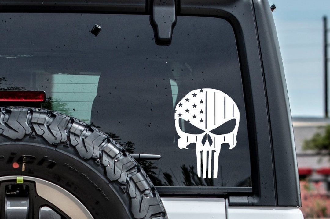 Vinyl Punisher Decal Sticker FREE SHIPPING! | Many Sizes, Colors, and ...
