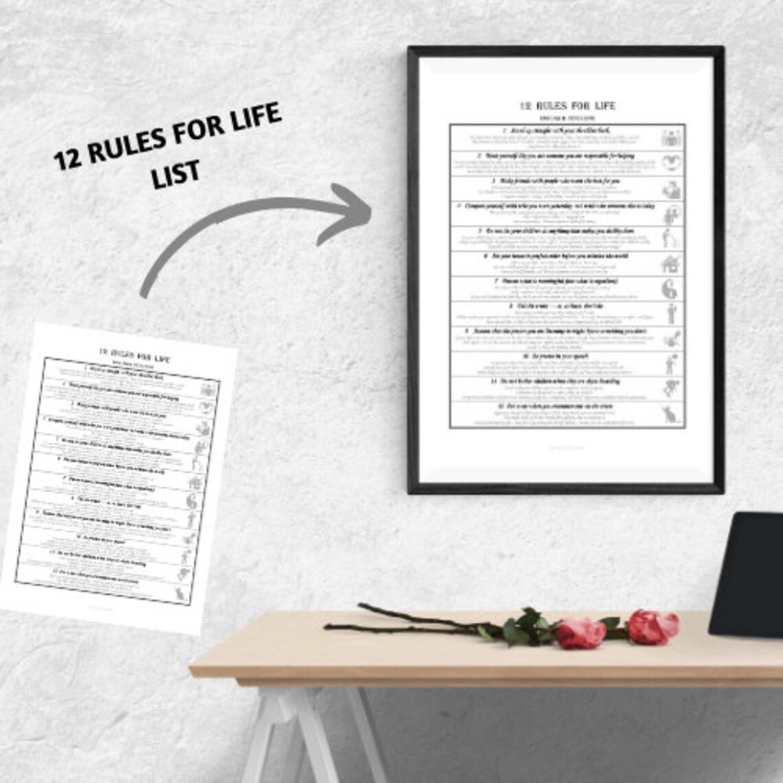 12 RULES FOR LIFE Worksheets / Workbook for Jordan B. - Etsy UK