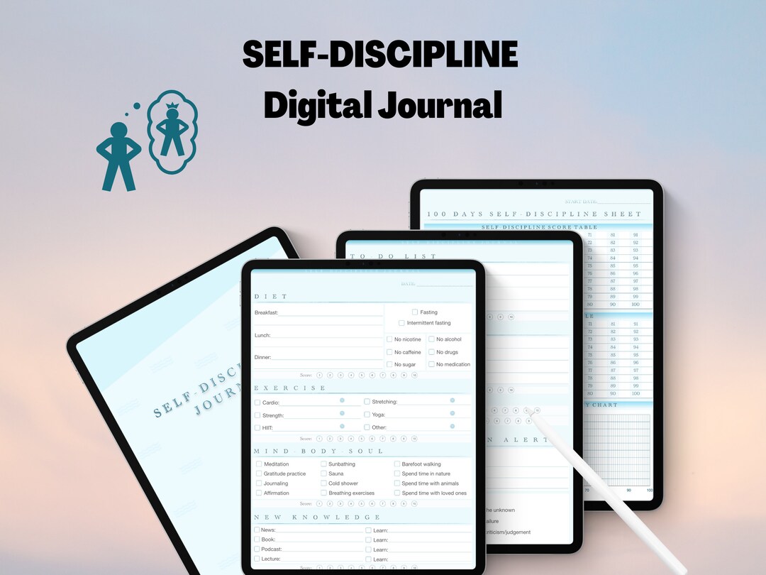 Self-discipline Digital Journal - Etsy