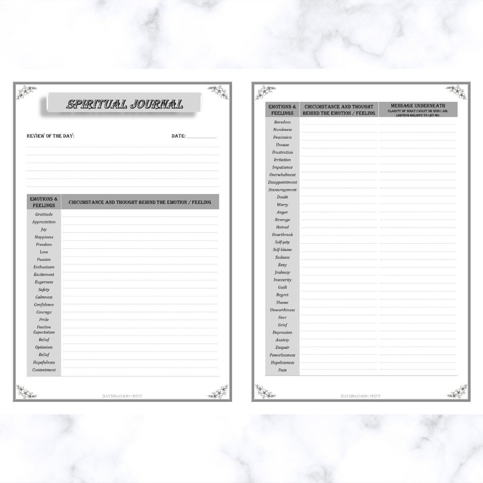 Spiritual journal black | Etsy