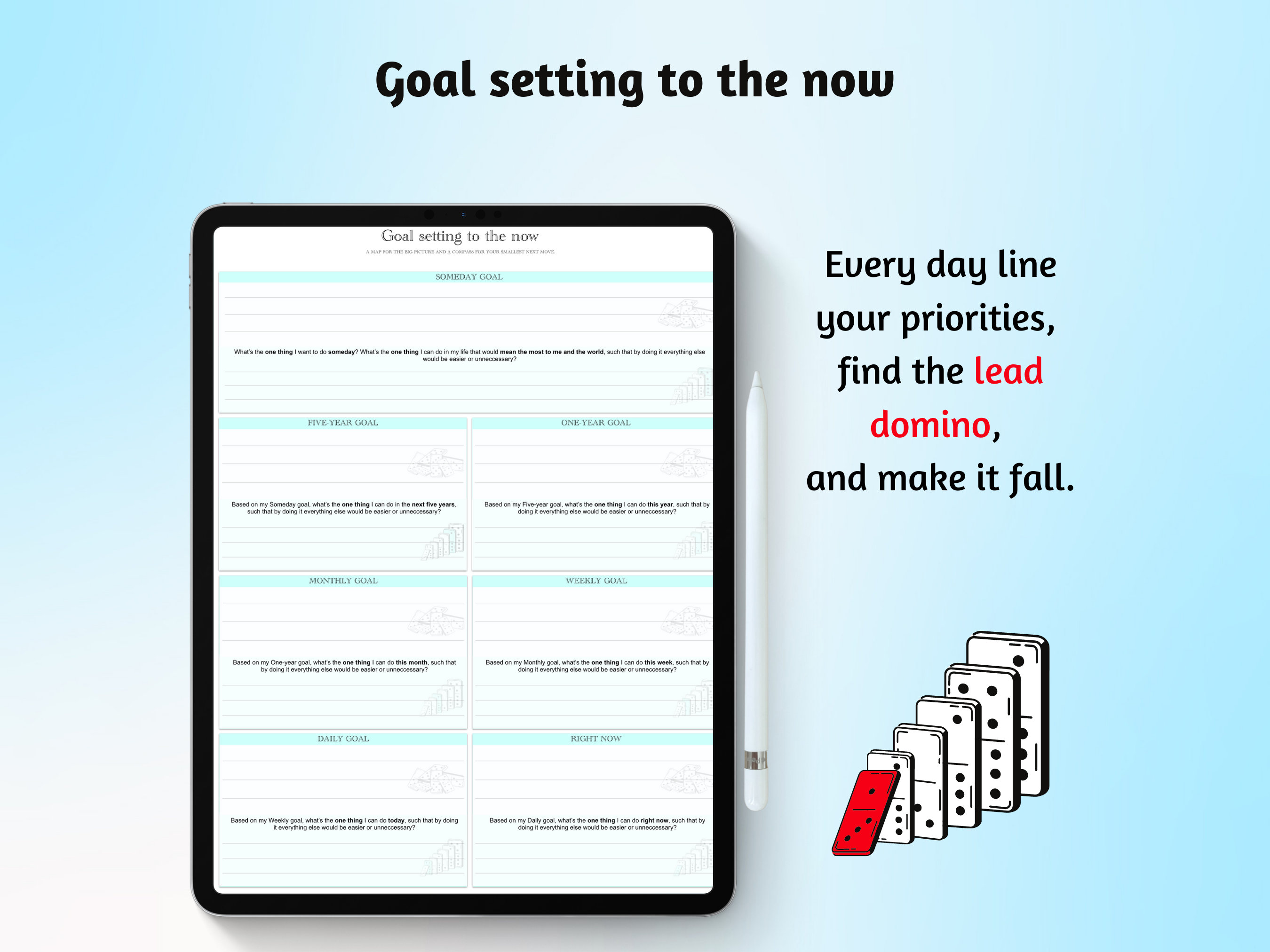 The One Thing - Digital Worksheets (mint Color) - Etsy