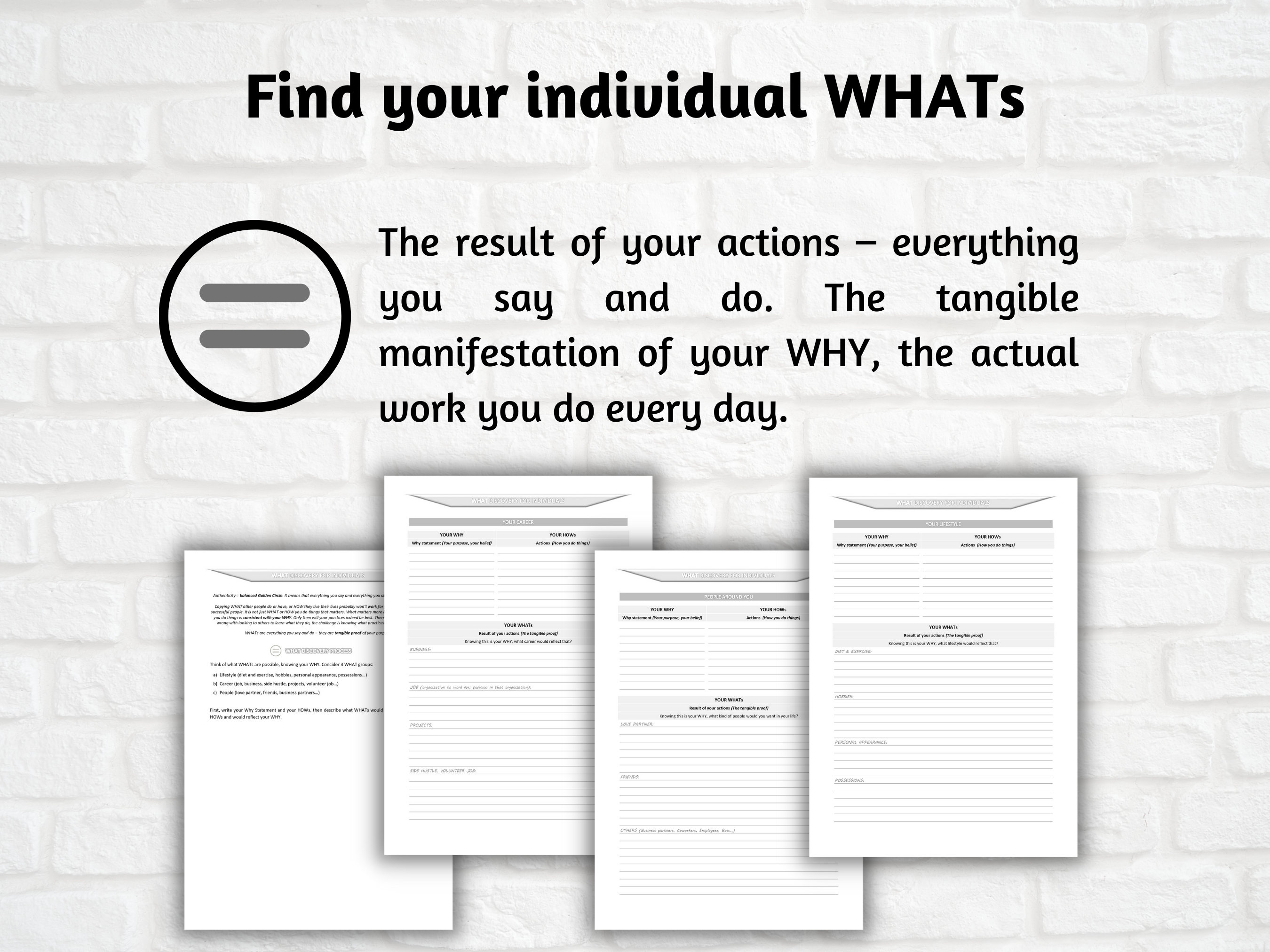 Find Your WHY & Start With WHY Worksheets for Individuals - Etsy