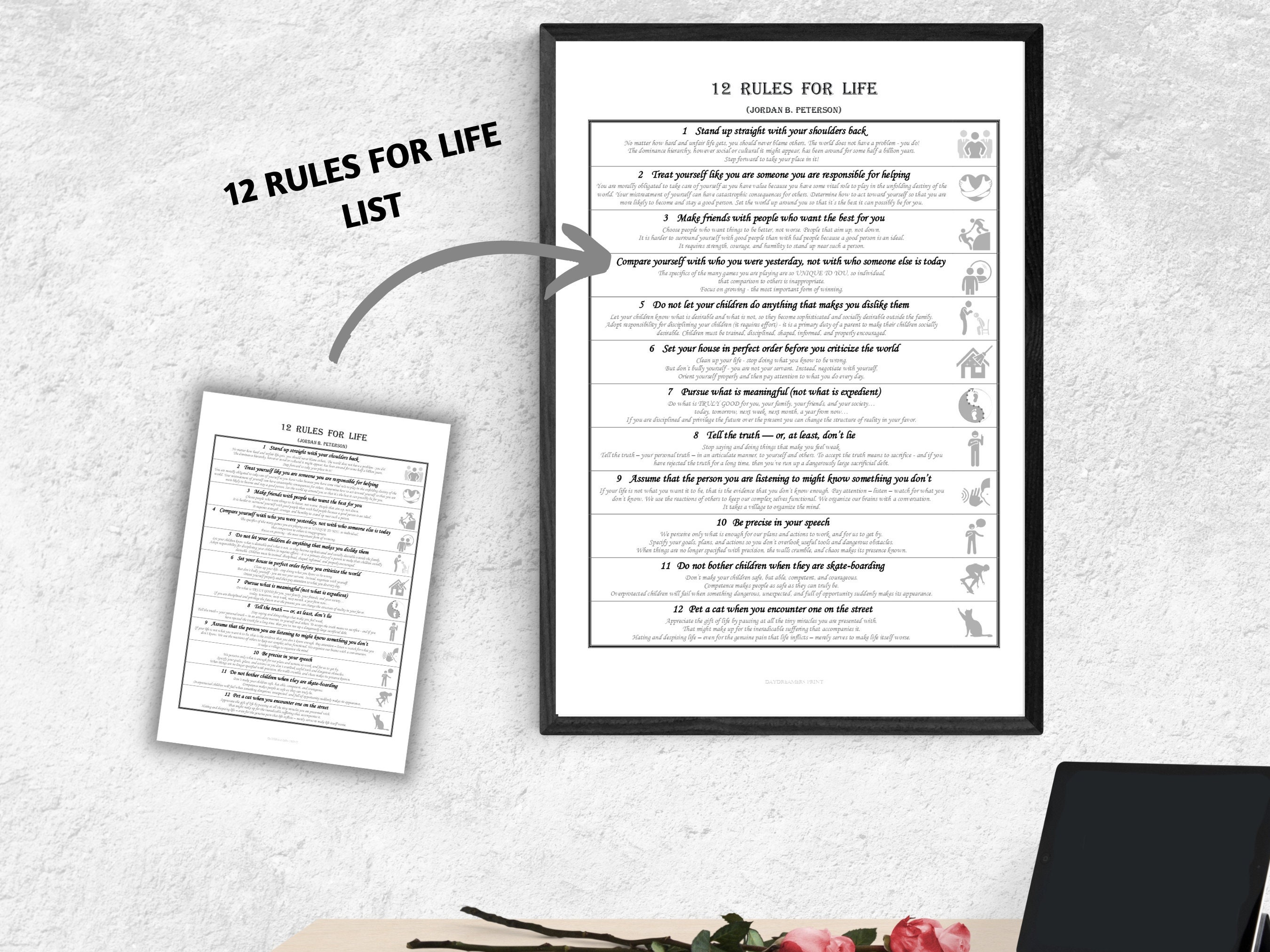 12 RULES FOR LIFE Worksheets / Workbook (for Jordan B. Peterson’s Book ...