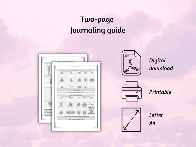 Journaling Guide - Etsy